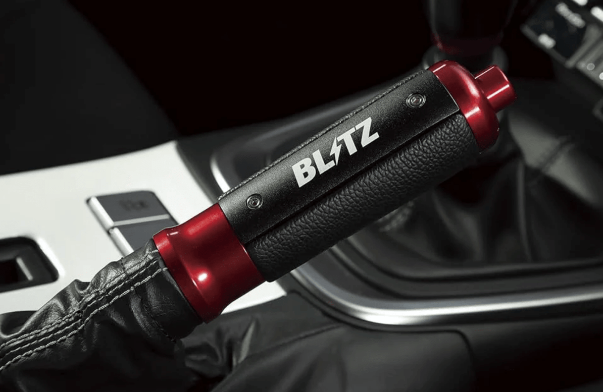 Blitz Hand Brake Lever Black Red Ring BRZ FRS GT86 GR86 2013 — Subimods.com