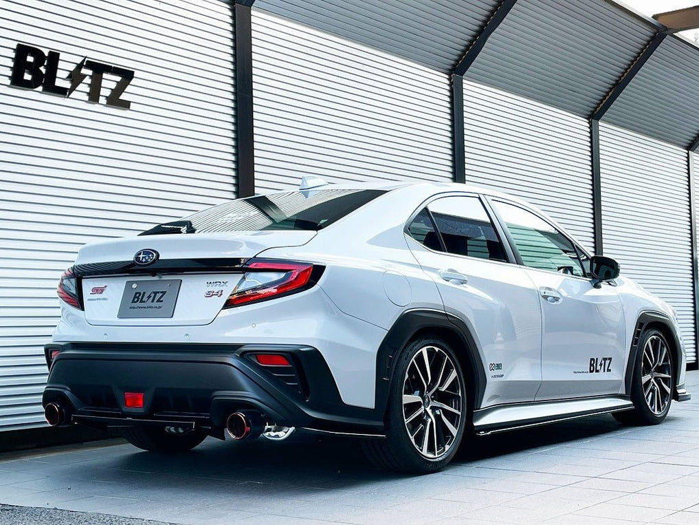 Blitz NUR-SPEC Custom Series Axle Back Exhaust w/ Carbon Red Tips 2022 ...