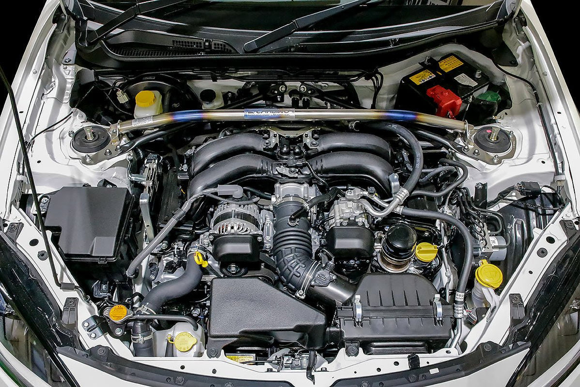 Carbing Front Strut Tower Bar Titanium BRZ FRS GT86 GR86 — Subimods.com