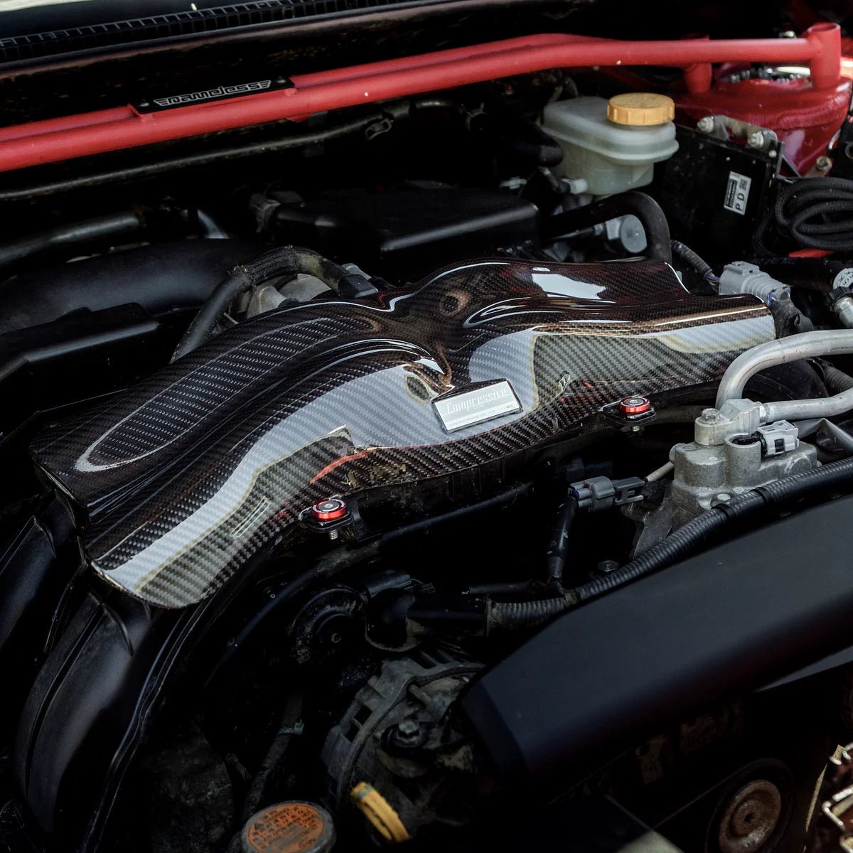 Compressive Tuning EngineArt Carbon Fiber Manifold Cover — Subimods.com