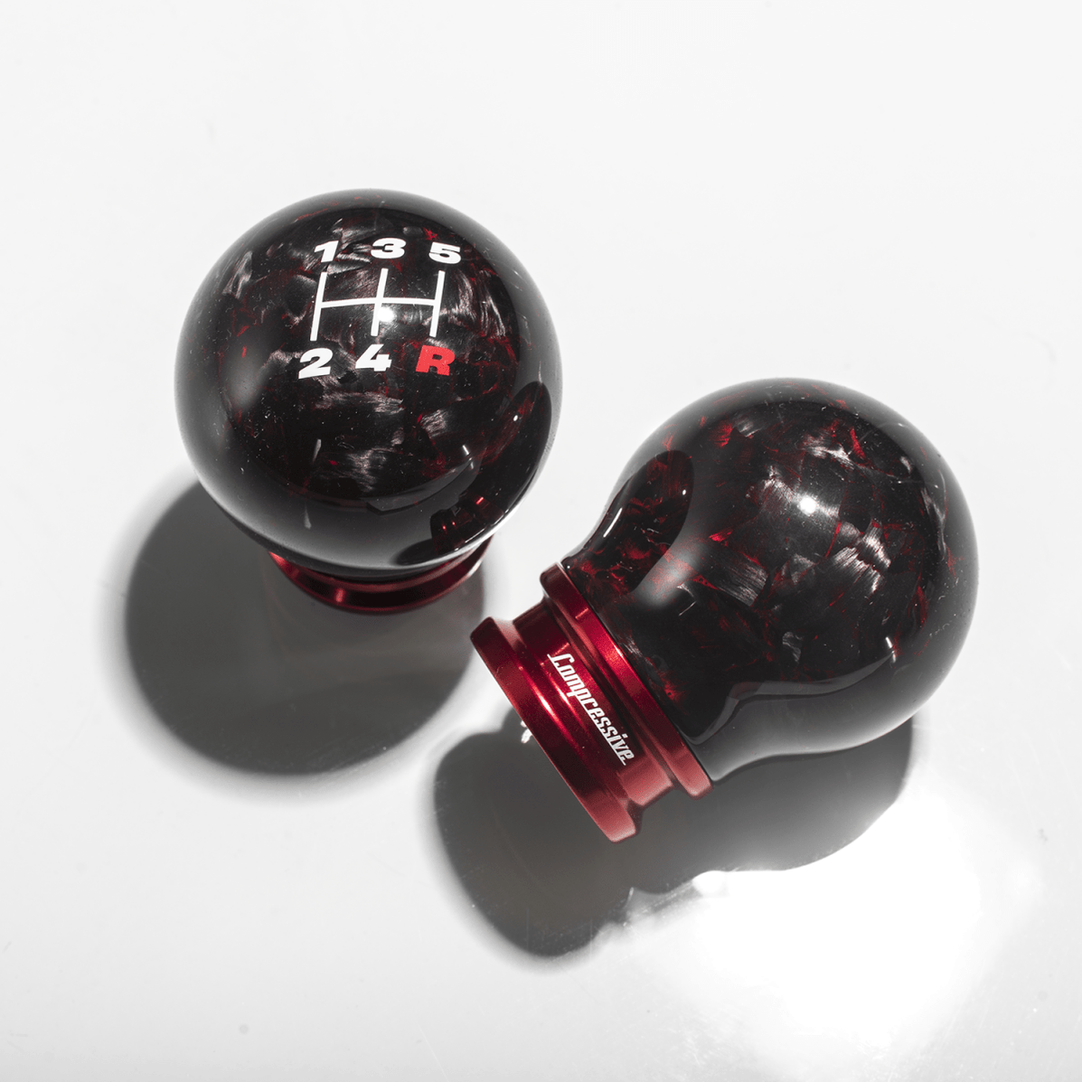 Compressive Tuning Forged Limited Edition Red Carbon Fiber Shift Knob ...