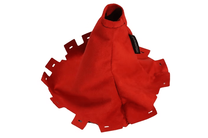 DARKMATTERX Alcantara Shift Boot Red for 2008-2014 STI — Subimods.com