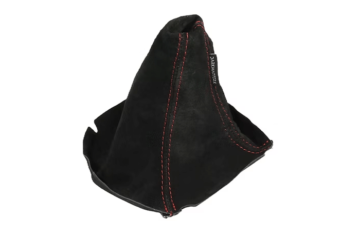 DARKMATTERX Suede Shift Boot Black w/ Red Stitching 2004 WRX - Subimods.com