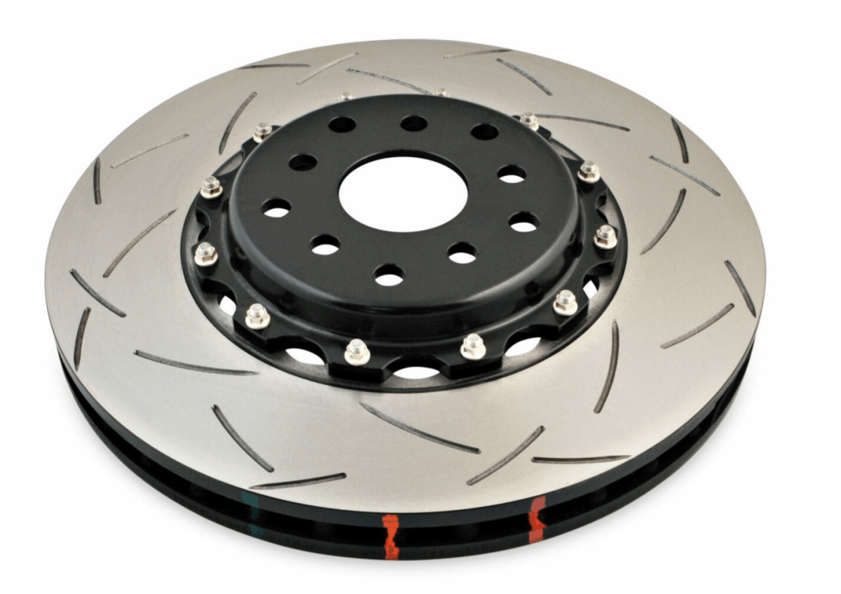 DBA 5000 Series T3 Slotted Front Rotor for Subaru STI 2004 — Subimods.com