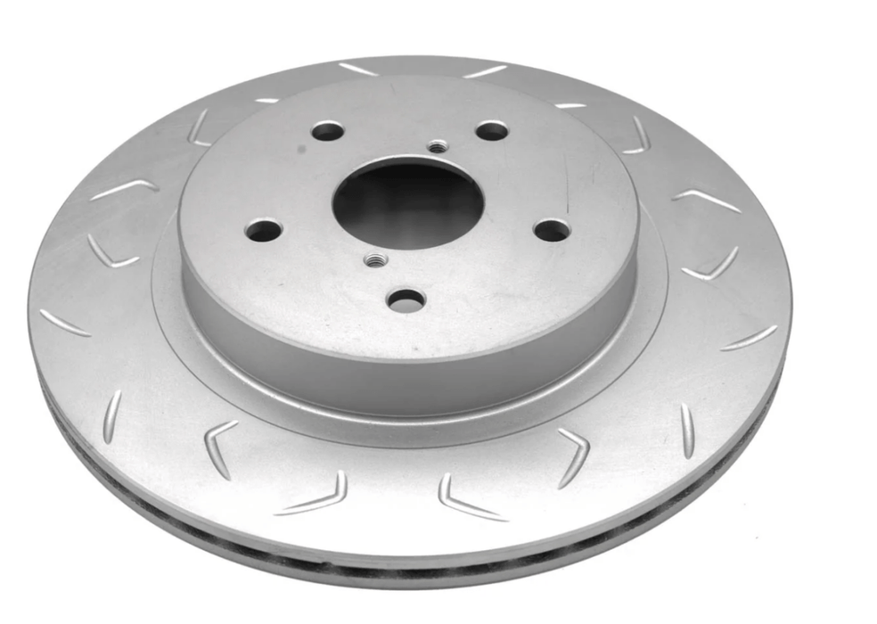 FactionFab Slotted Front Rotor V2 2022-2025 WRX AT w/ Electric E-Brake - Subimods.com