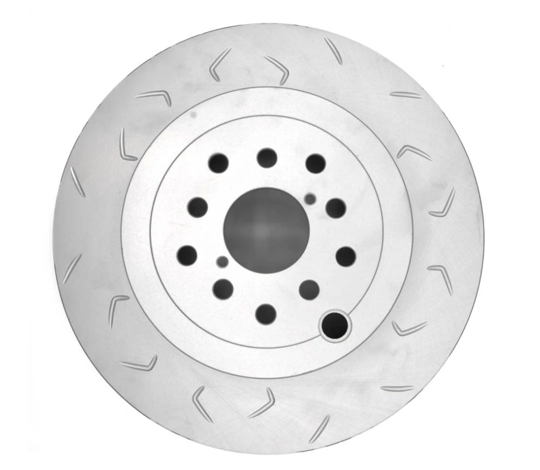 FactionFab Slotted Rear Rotor V2 Dual Drilled 2018-2021 STI - Subimods.com