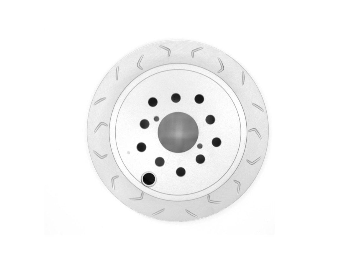 FactionFab Slotted Rear Rotor V2 Dual Drilled 2022 WRX w/ Handbrake ...