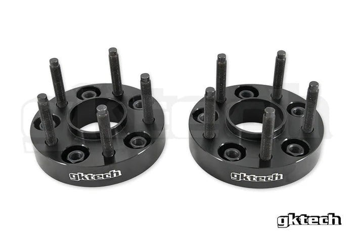 GKTECH Wheel Spacer Pair Black 30mm / 5x100 - Subimods.com