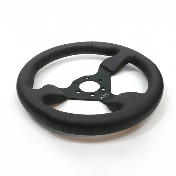 Grip Royal Spade 330mm Deep Dish Steering Wheel w/ Perforated Leather ...