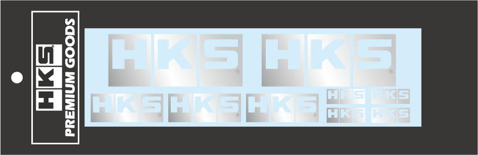 HKS Logo 2024 Series "à la carte" Sticker Pack Mirror - Subimods.com