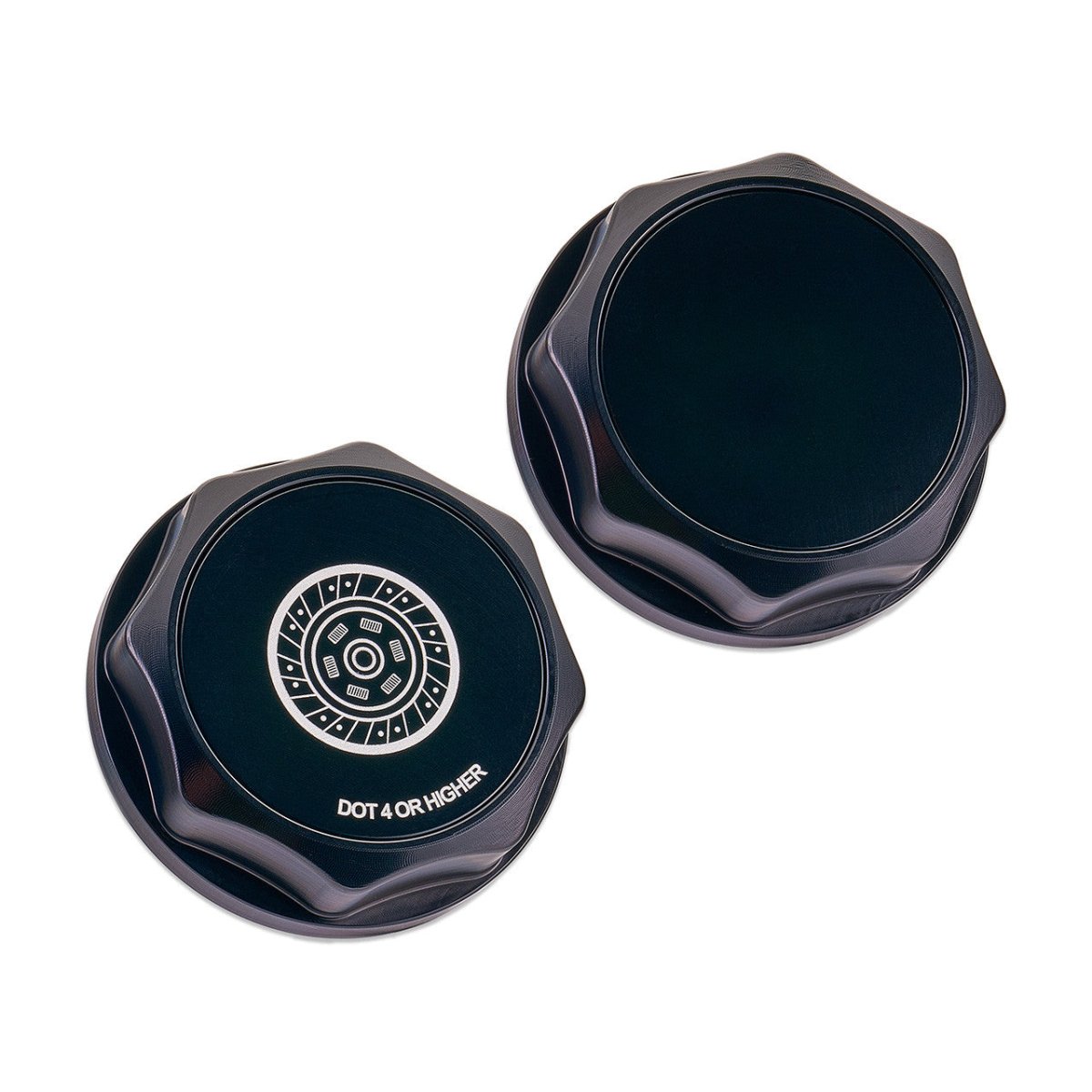 IAG Performance Revolve Clutch Fluid Reservoir Cap Black w/ Black Accent 2002-2024 WRX / 2004 ...