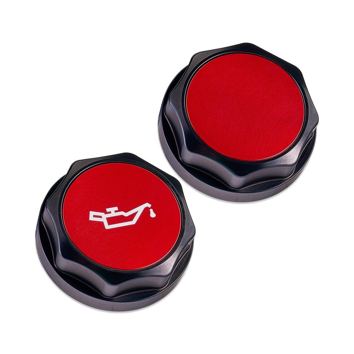 IAG Performance Revolve Engine Oil Cap Black w/ Red Accent 2002-2024 WRX / 2004-2021 STI / 2013 ...