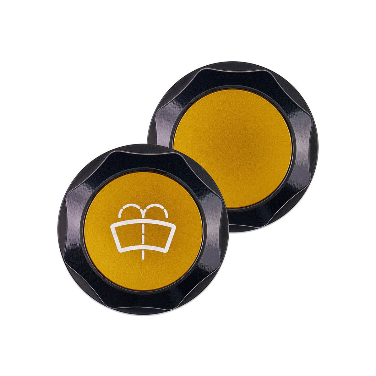 IAG Performance Revolve Washer Fluid Reservoir Cap Black w/ Gold Accent 2002-2024 WRX / 2004 ...