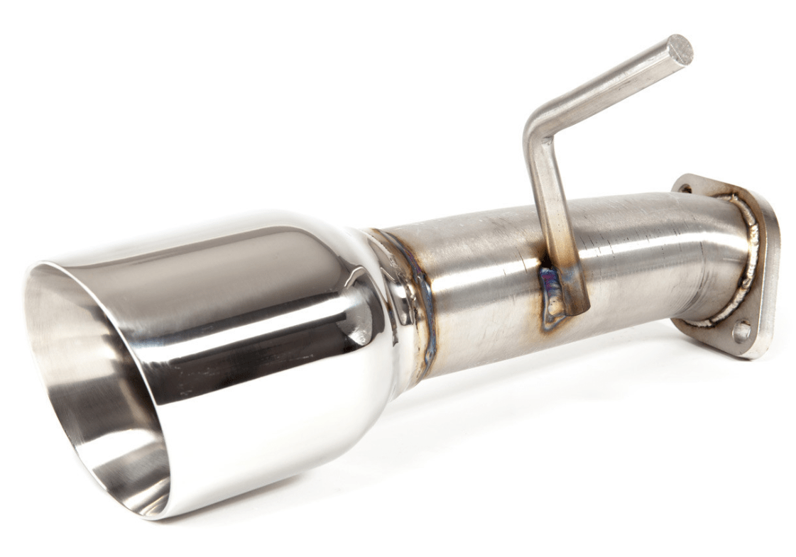 Nameless Performance Single Exit 3.0" Inlet Track Pipe w/ 4" Polished ...
