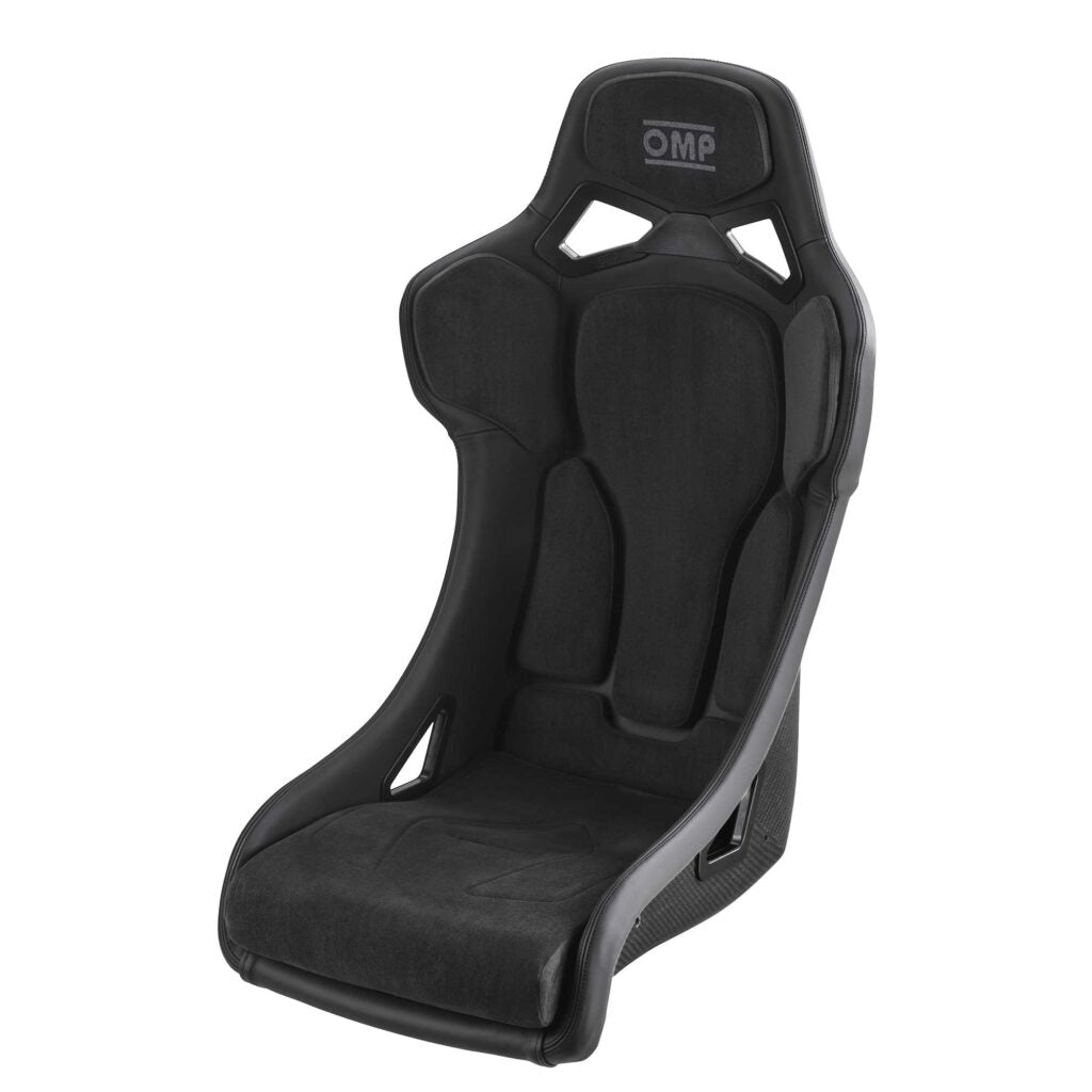 OMP Racing RT Fixed Back Seat Leather w/ Suede Padding and Carbon Fiber ...