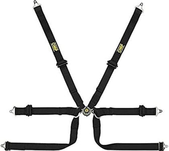 OMP Racing Technica Prototype 6 Point Harness 2" Pull Up Black - Subimods.com