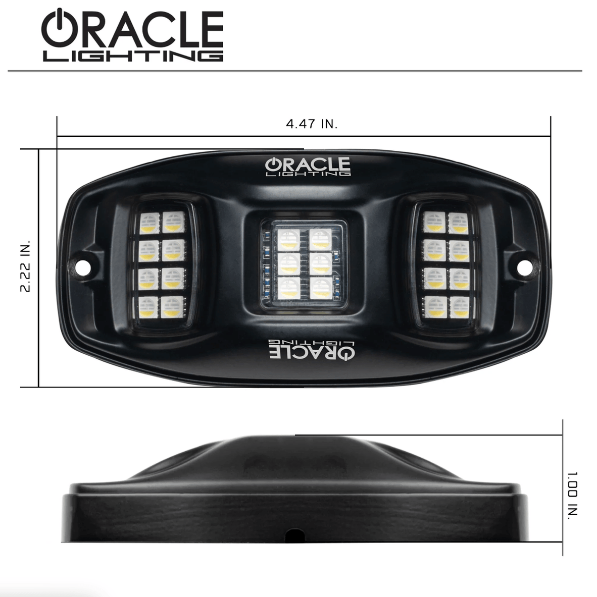 Oracle ColorSHIFT RGB+W Rock Light Kit 8 Piece Set — Subimods.com