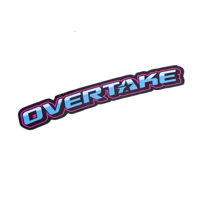 Overtake Retro Text Slap Sticker for Subaru WRX STI — Subimods.com