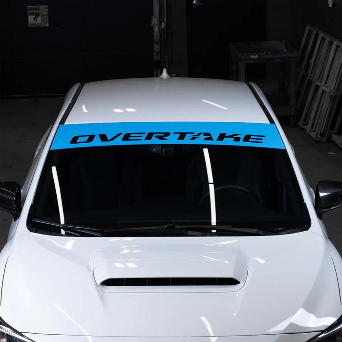 Overtake Windshield Banner Blue for Subaru WRX STI | Subimod — Subimods.com