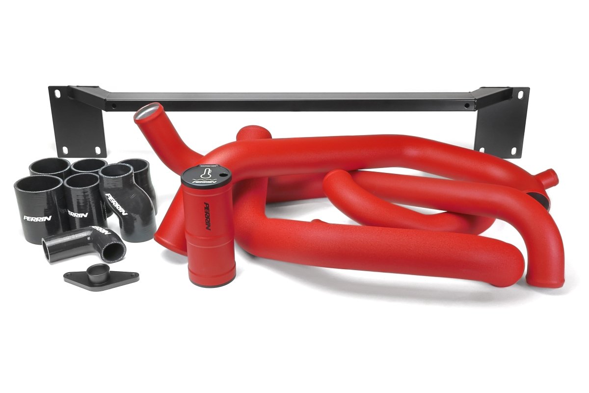 Perrin Front Mount Intercooler Boost Tube Kit Red 2008-2014 STI ...