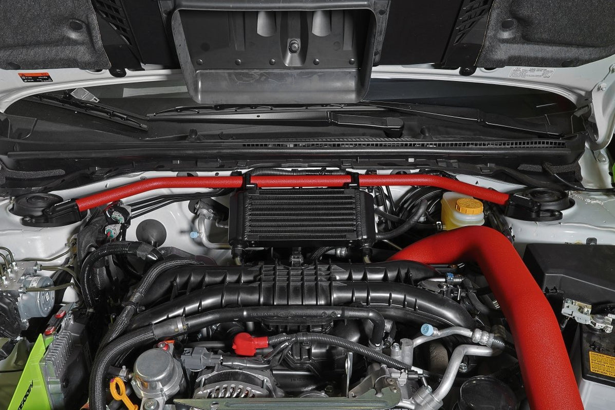 Perrin Top Mount Oil Cooler Kit Black 2015-2024 WRX - Subimods.com