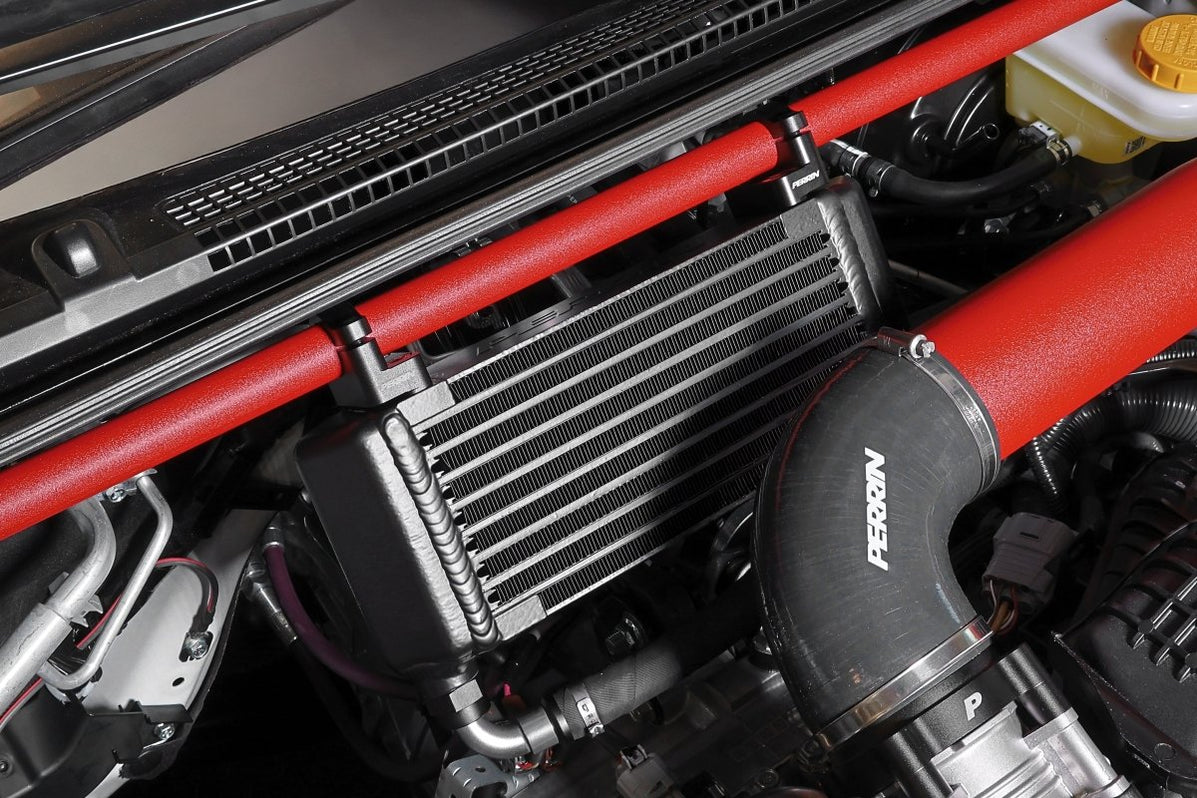 Perrin Top Mount Oil Cooler Kit Black 2015-2024 WRX - Subimods.com
