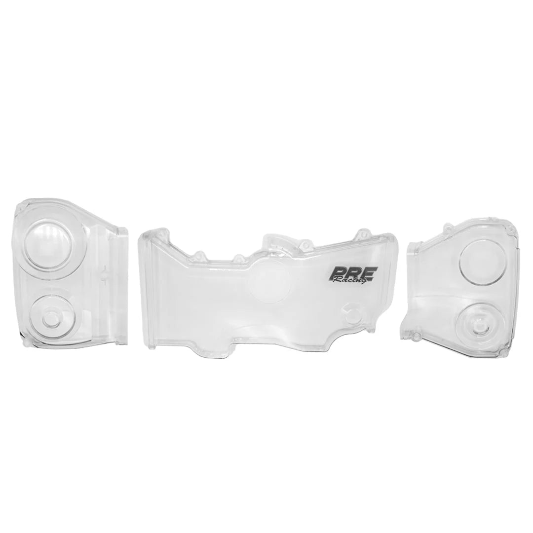 PREracing Clear Timing Belt Cover Set 2008-2021 STI - Subimods.com