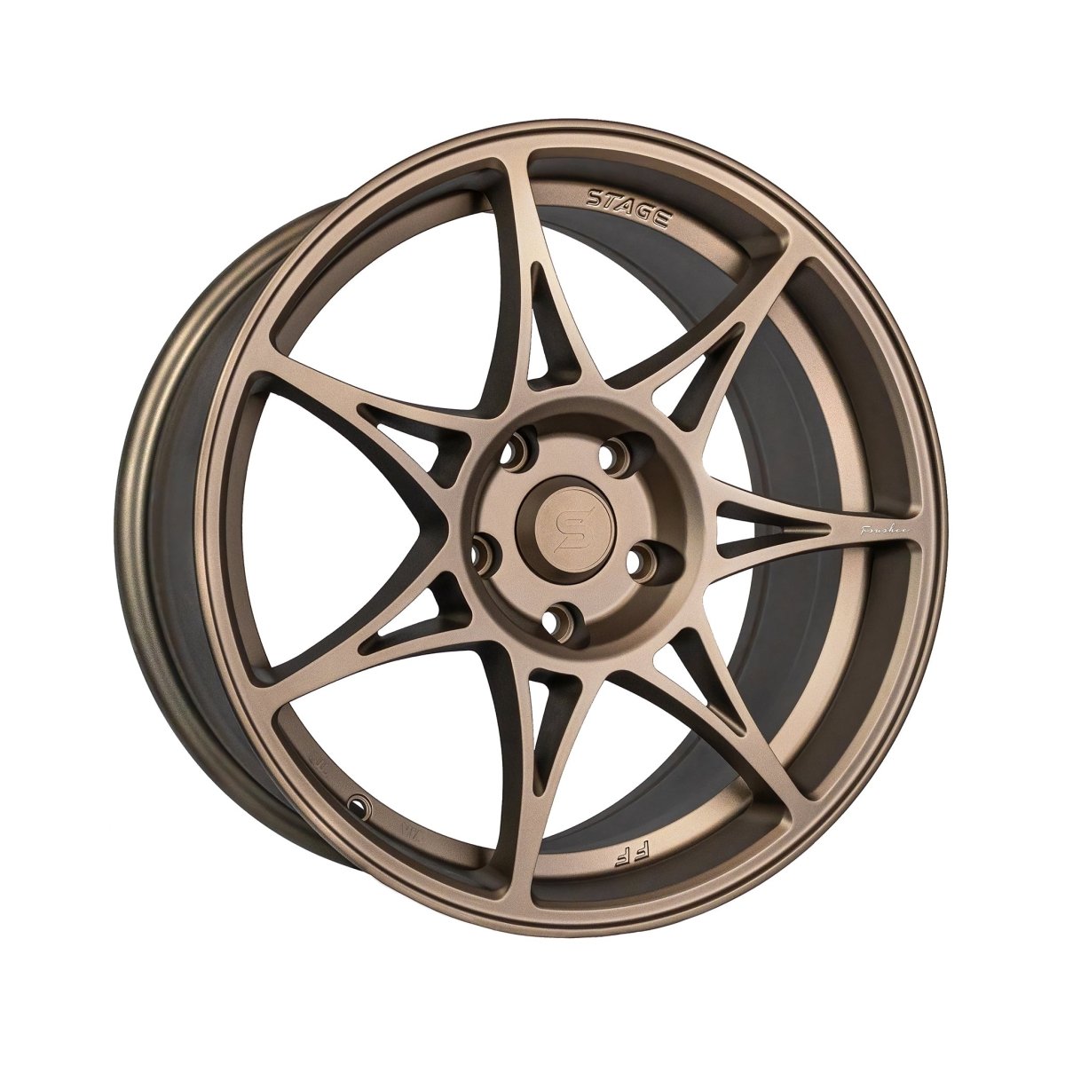 Stage Wheels Foushee Matte Bronze 18x8.5 5x100 35mm Offset - Subimods.com