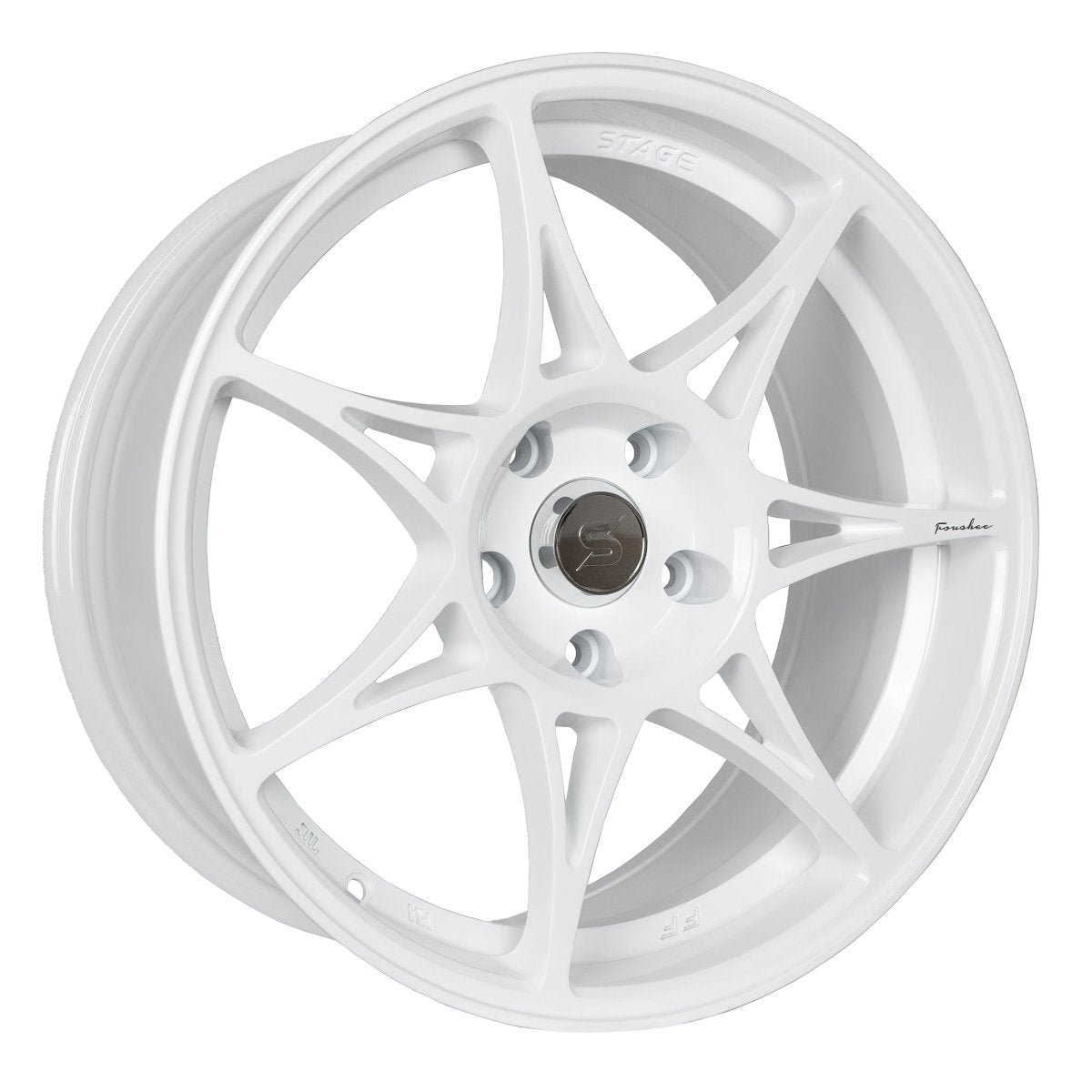 Stage Wheels Foushee White 18x8.5 5x100 35mm Offset - Subimods.com