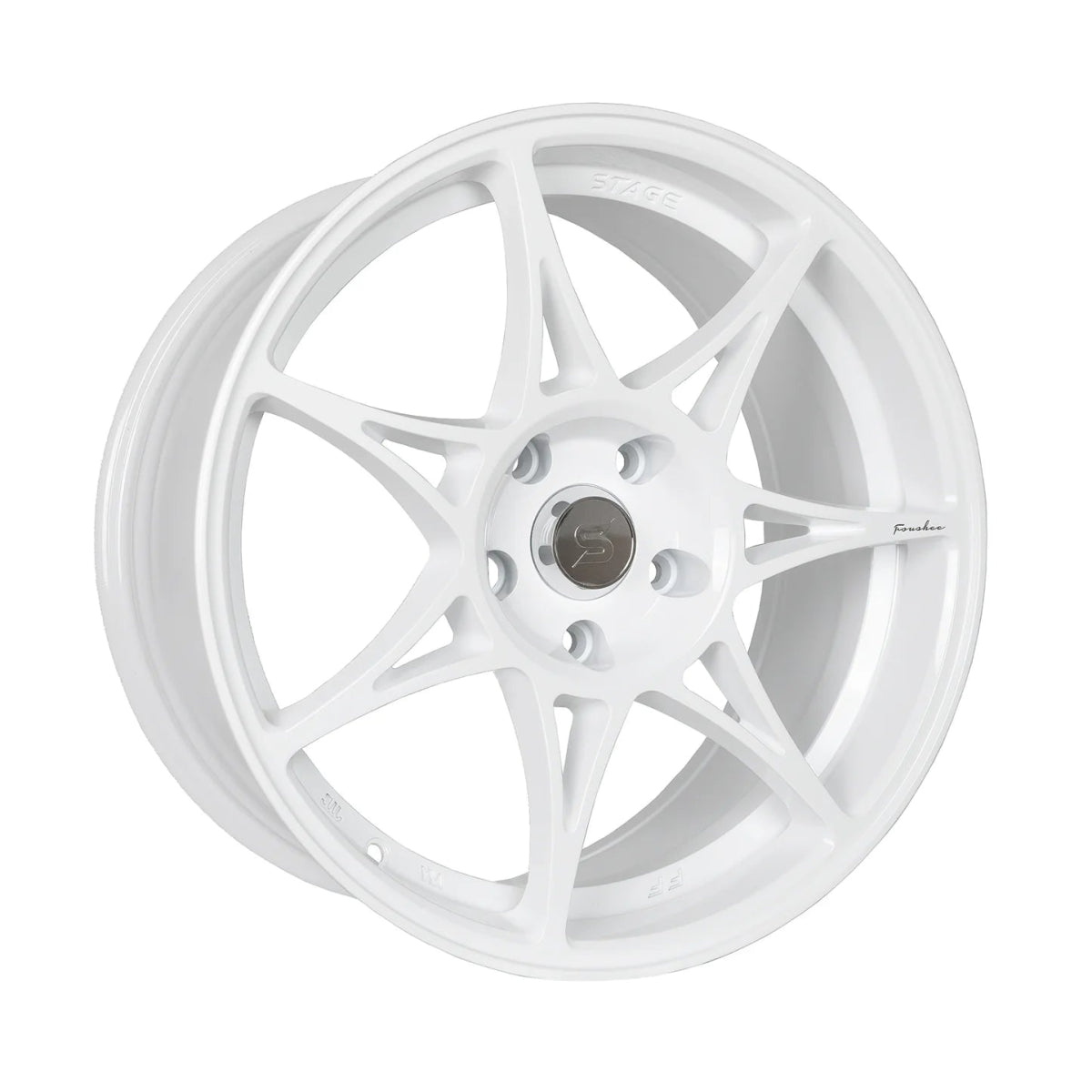 Stage Wheels Foushee White 18x9.5 5x114 38mm Offset 2015-2024 WRX ...