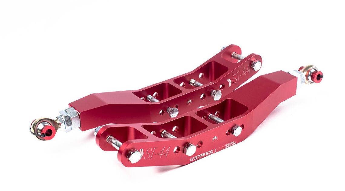 STANCE Suspension Rear Lower Control Arms V1.0 25mm Drop Red 2015-2024 ...