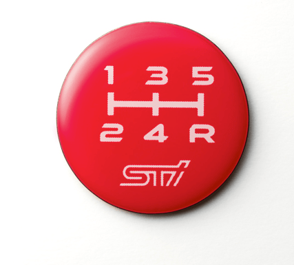 Subaru JDM STI Shift Pattern Emblem - 5MT - Subimods.com