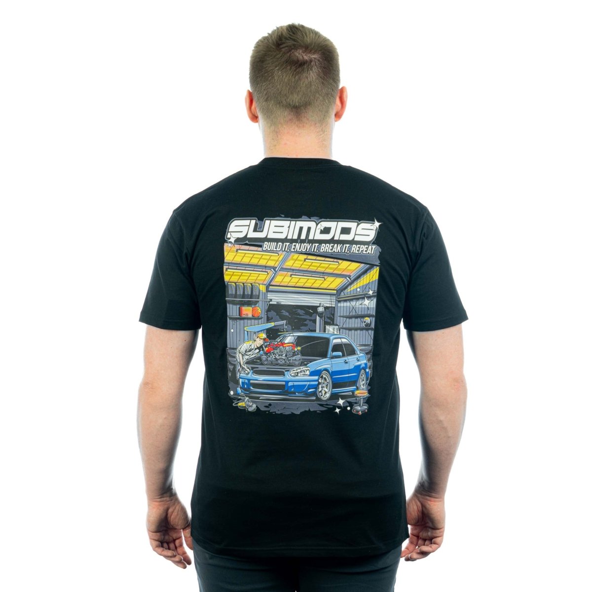 Subimods "BEBR" Short Sleeve Shirt Black for Subaru WRX STI — Subimods.com