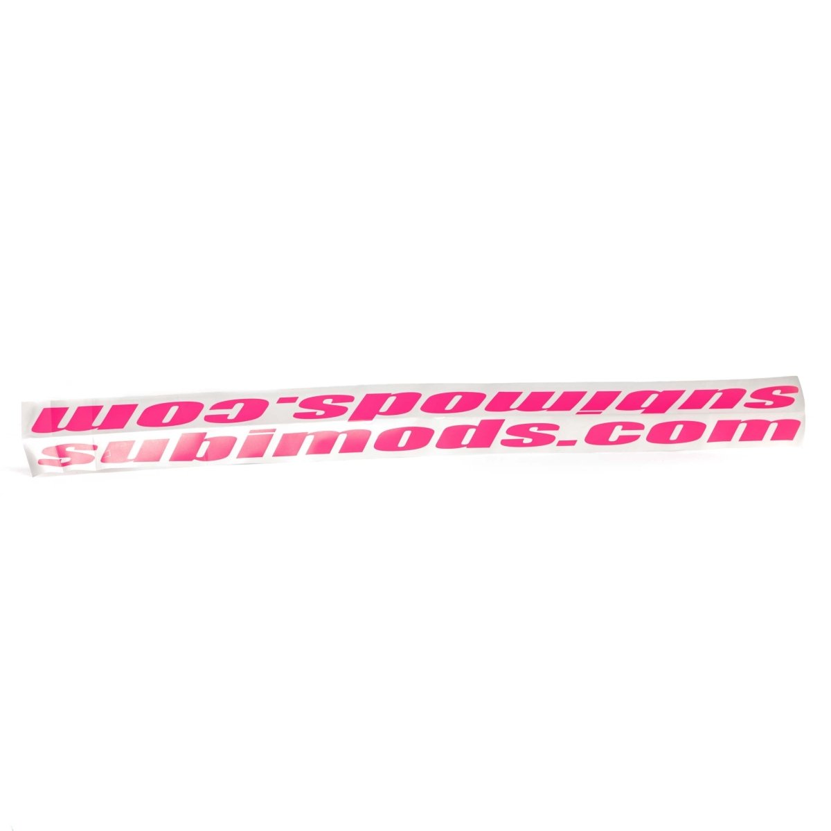 Subimods Luminous Pink Italic JDM Style Sticker Pair — Subimods.com