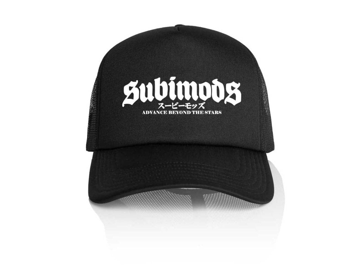 Subimods Official Trucker Cap Black w/ Street Style Logo - Subimods.com