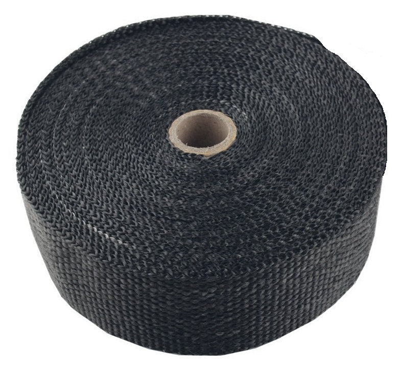 Torque Solution Fiberglass Exhaust Wrap Black 2 Inch Wide X 100 Feet ...