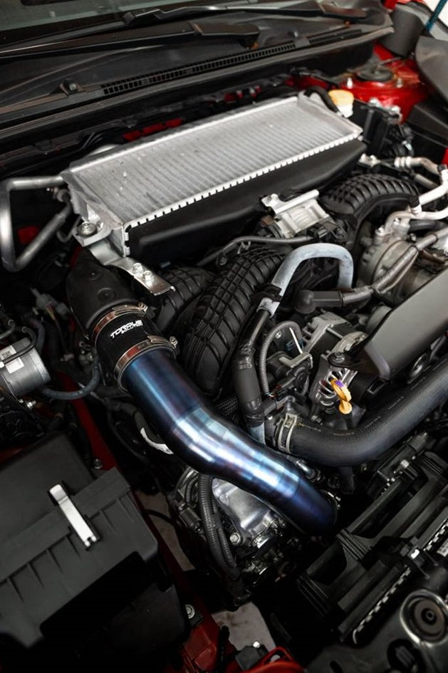 Torque Solution Titanium Top Mount Charge Pipe Burnt Blue 2022-2024 WRX ...