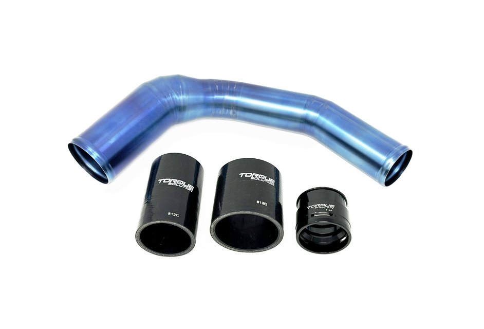 Titanium Top Mount Charge Pipe Burnt Blue WRX 2022-24 | Subi — Subimods.com