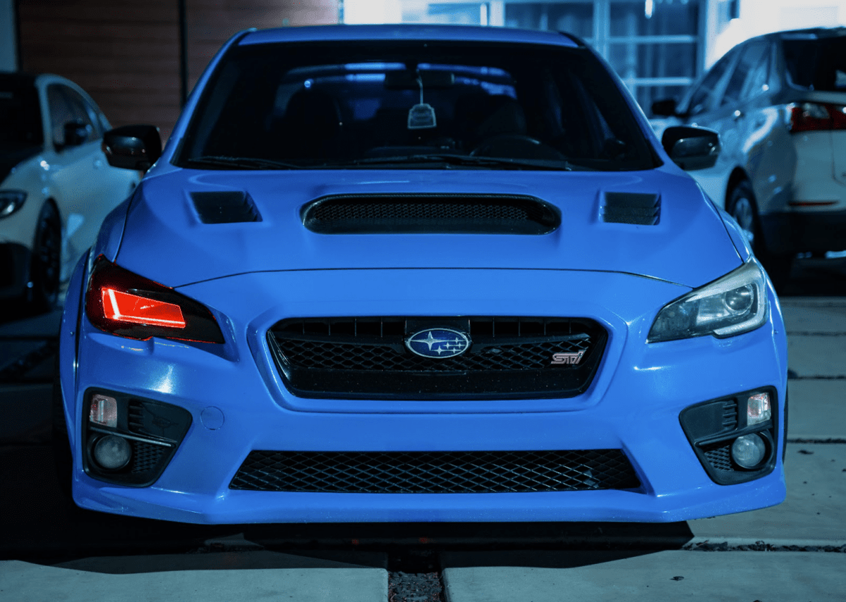 Velossa Tech Headlight Ram Air Kit Black for WRX STI — Subimods.com