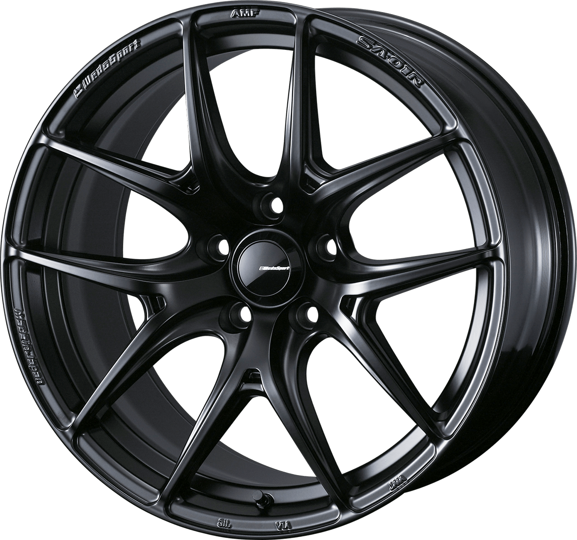 WedsSports SA-01R 18x9.5 5x114.3 +38mm Offset Matte Black - Subimods.com
