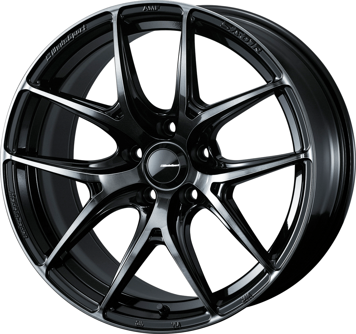 WedsSports SA-01R 18x9.5 5x114.3 +38mm Offset Weds Black Clear (WBC) - Subimods.com