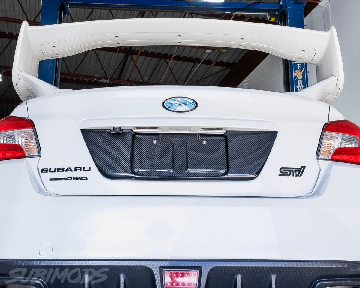 APR Carbon Fiber License Plate Backing 2015-2021 WRX / 2015-2021 STI ...