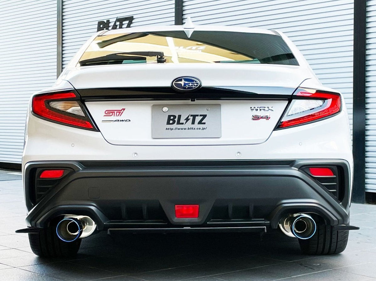 Blitz NUR-SPEC Custom Series Axle Back Exhaust w/ Burnt Stainless Tips ...