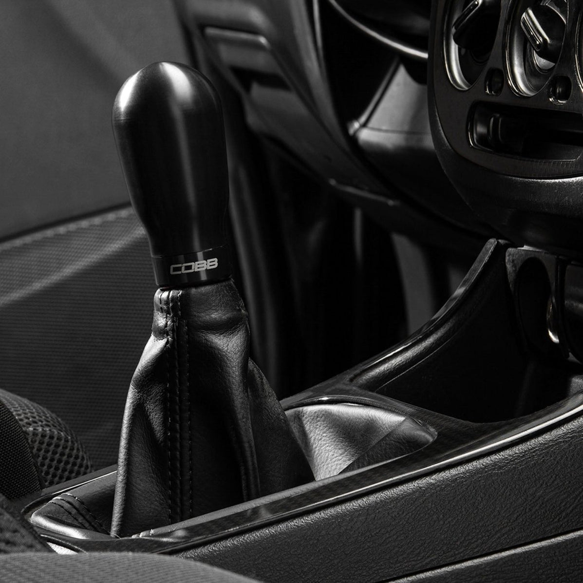 COBB Weighted Tall Shift Knob Black w/ Interchangeable Base 5 Speed ...
