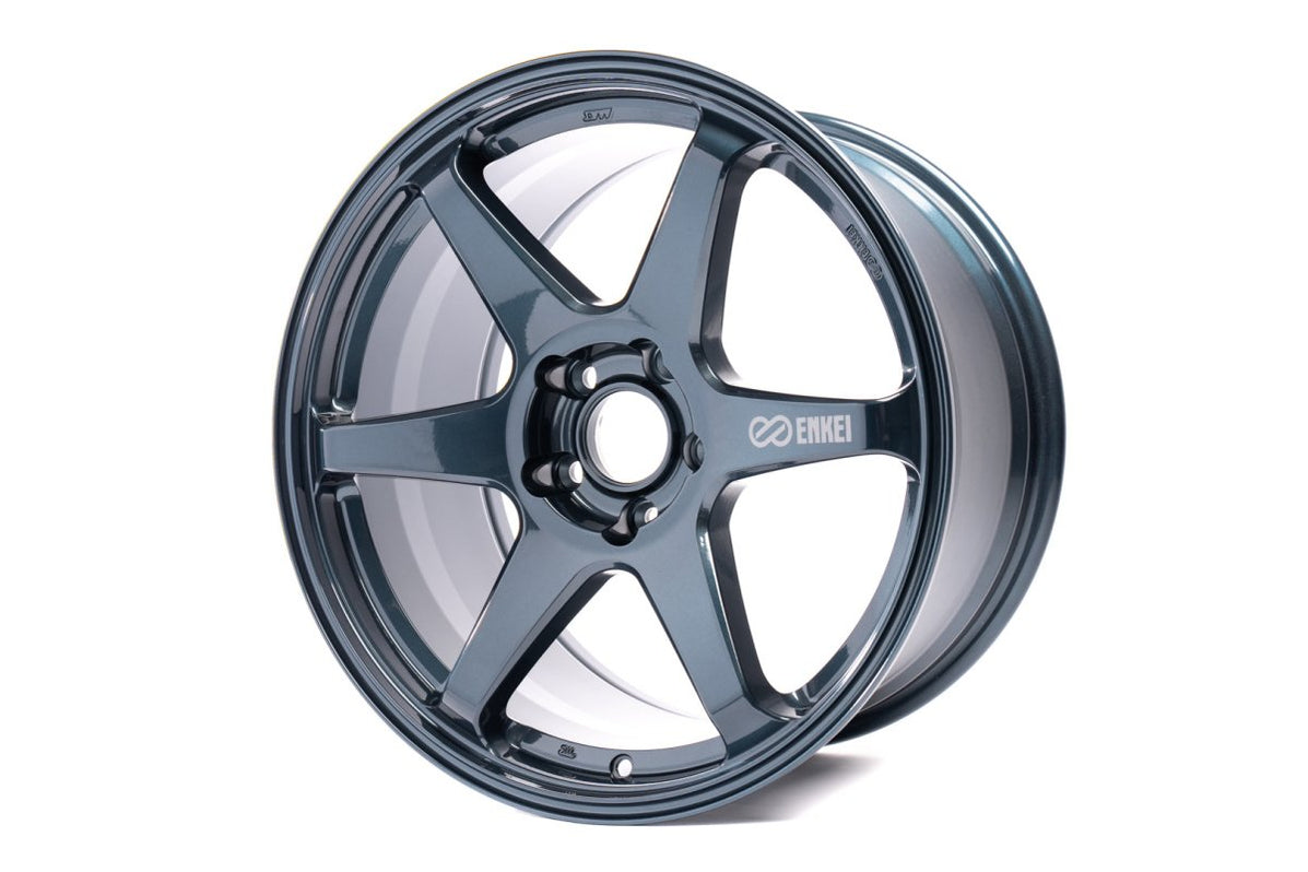 Enkei T6R Misty Blue 18x9.5 5x114.3 38mm Offset - Subimods.com