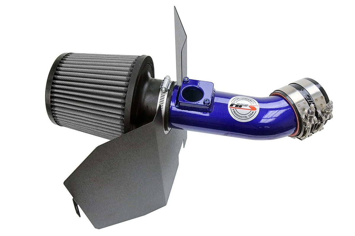 HPS Performance Blue Cold Air Intake w/ Heatshield 2002-2007 WRX / 2004 ...