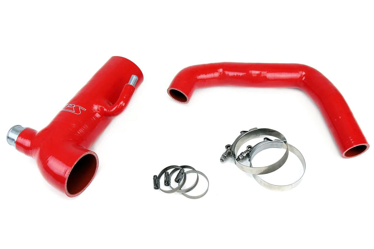 HPS Performance Red Silicone Air Intake Post Maf Hose w/ Sound Inlet ...