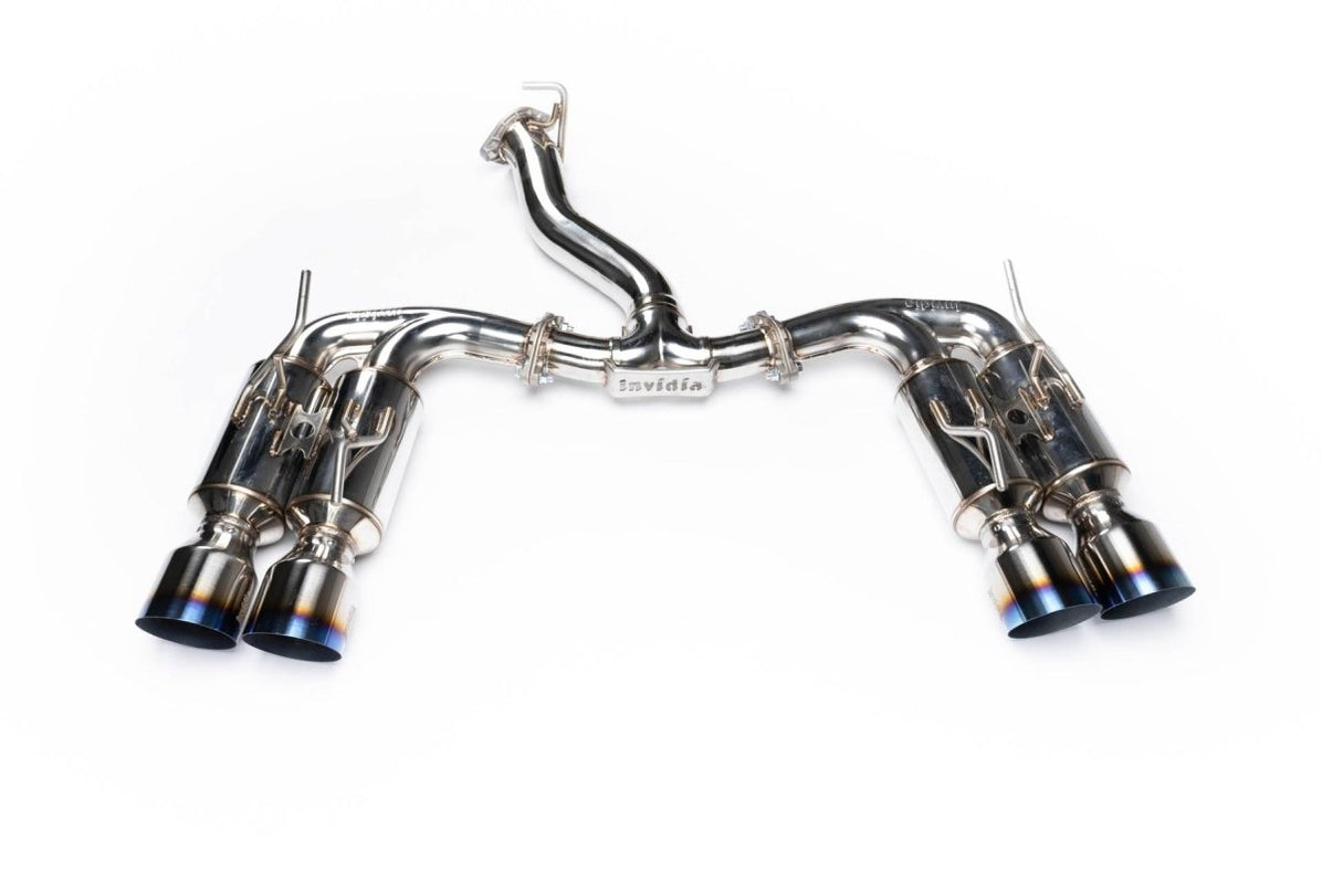 Invidia Gemini R400 Titanium Quad Tip Exhaust WRX STI — Subimods.com