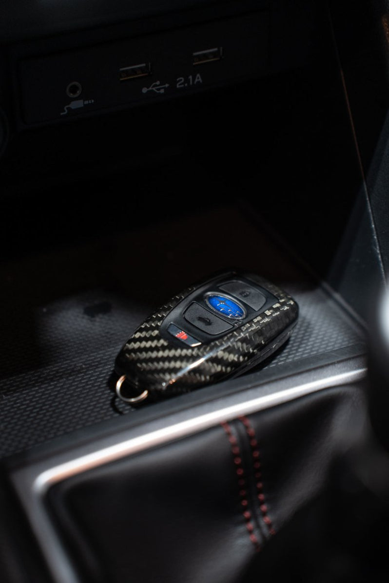 Molded Innovations Gloss Carbon Fiber Key Fob Cover Black Most Subaru ...
