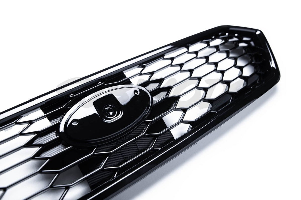 JDM Style Gloss Black Front Grill WRX STI 2018-2021 | Subimo — Subimods.com
